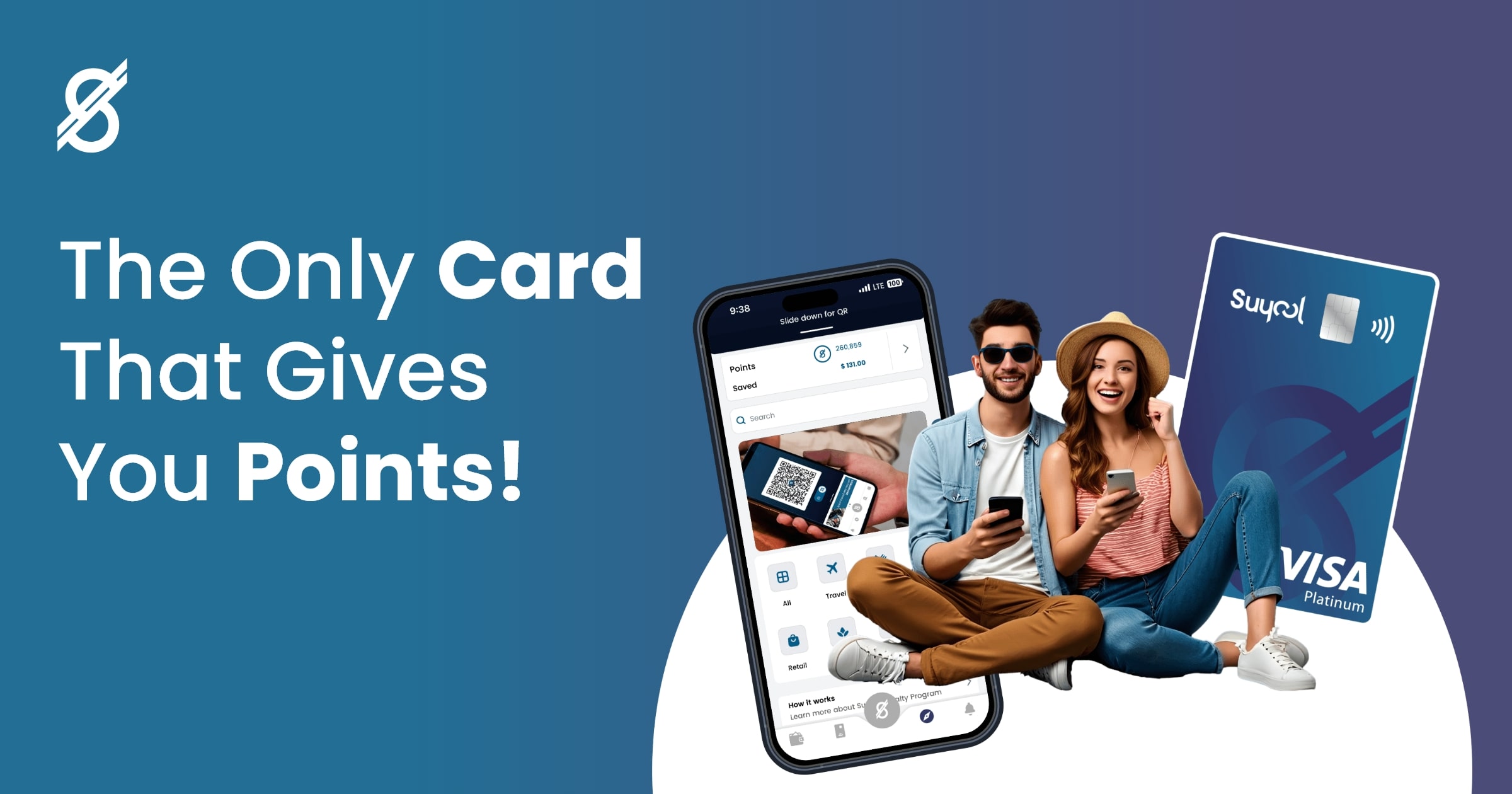 The only card that gives you points